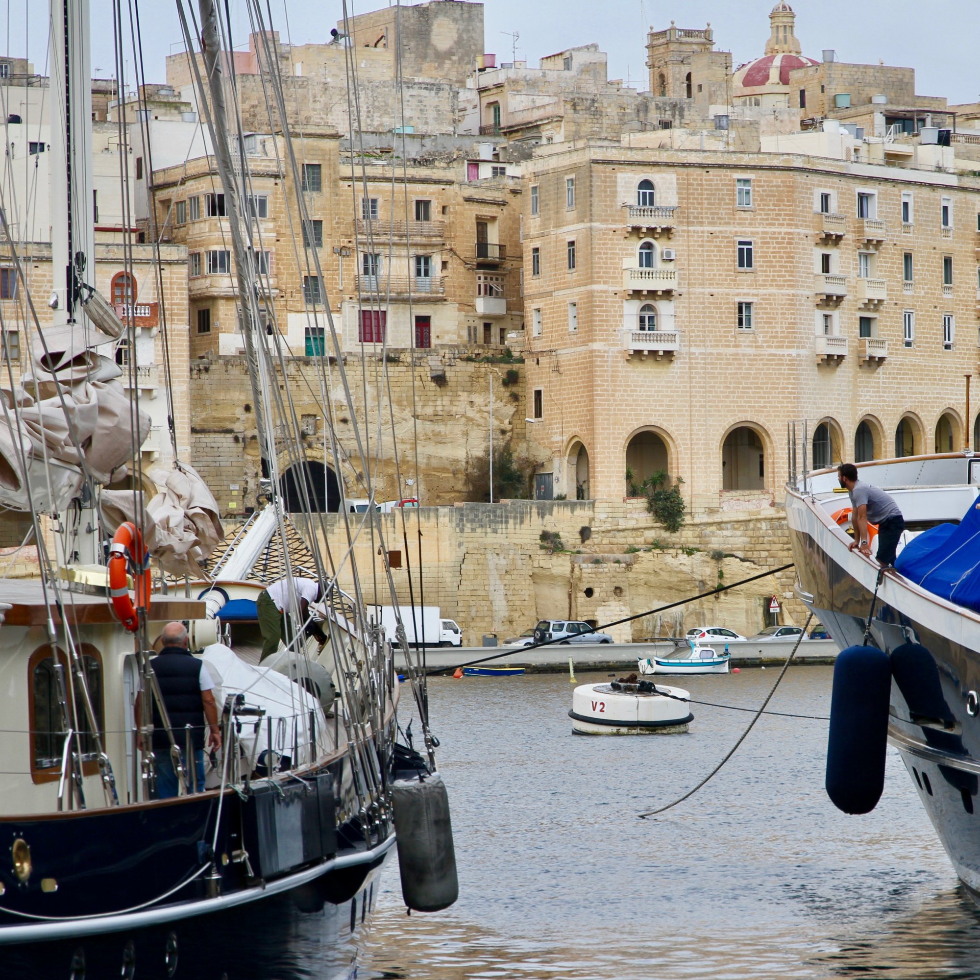 Eating Bunny and Pastizzi in Valletta - Malta